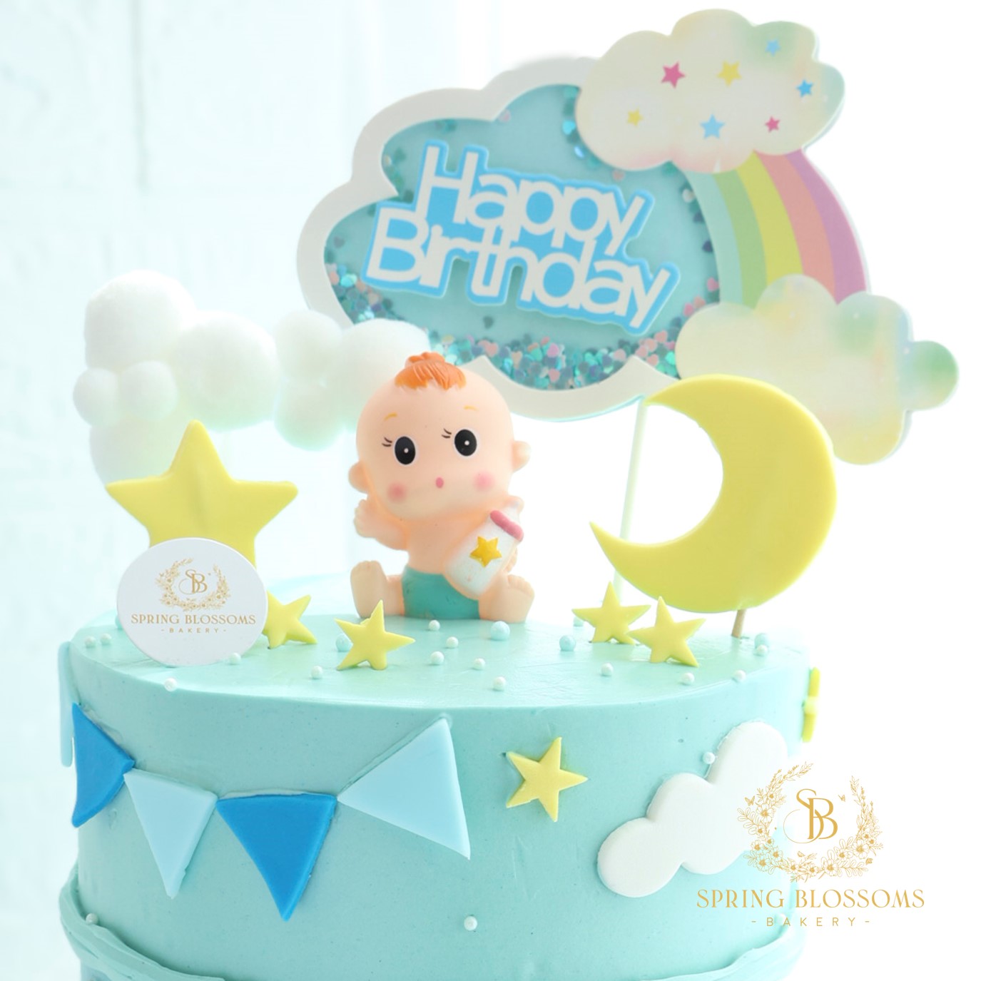 Star Dream Baby Cake - Spring Blossoms Bakery