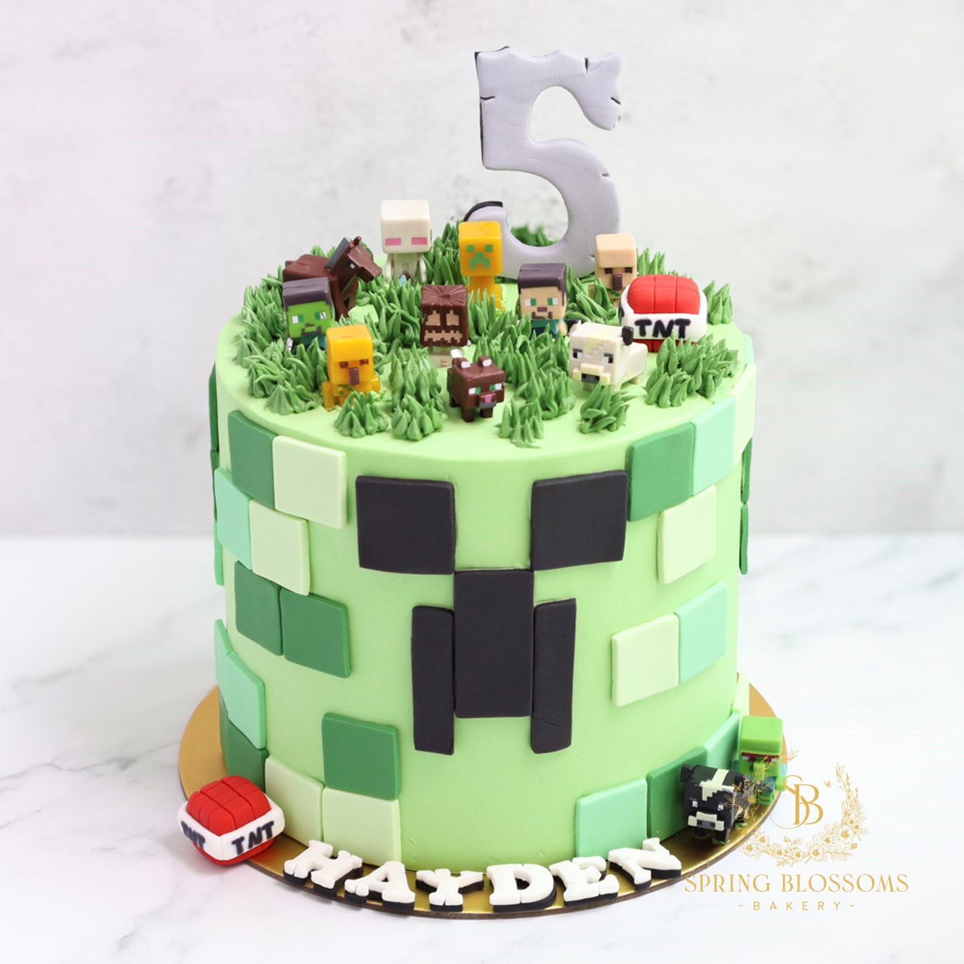 Minecraft Themed Cake Design