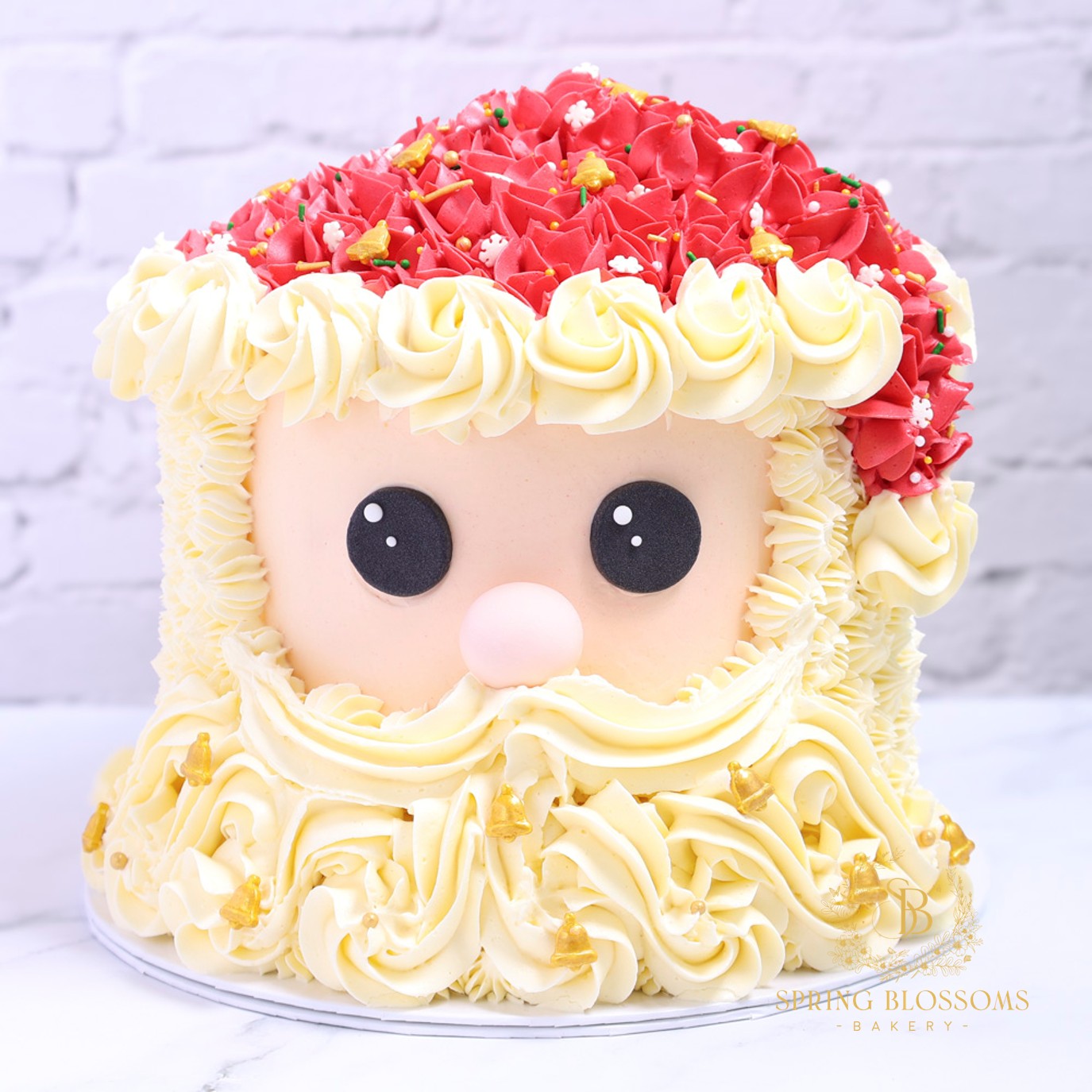 Santa Sweet Surprise Cake - Spring Blossoms Bakery