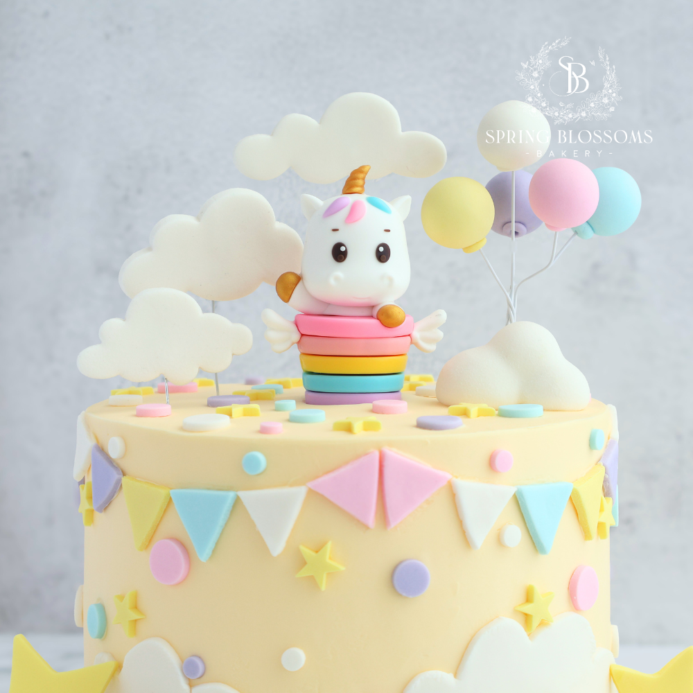 Starlight Unicorn Cake - Spring Blossoms Bakery